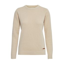 oxmo Damen Strickfleece-Pullover "Strickpullover OXSarah", grau, Gr. XXL, Obermaterial: 100% Baumwolle CO., Pullover