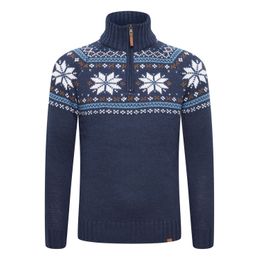 11 Project Herren Troyer "Troyer PRTim", blau, Gr. M, Obermaterial: 90% Polyacryl PAN. 10% Wolle WO., Pullover