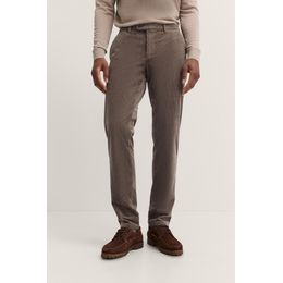 Bugatti Herren Cordhose "Modern Fit", braun, Gr. 33, unifarben, 77% Baumwolle, 22% Lyocell, 1% Elasthan, Hosen, mit Soft Touch & Stretch-Komfort