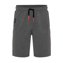 Cipo & Baxx CIPO & BAXX Herren Stoffhose "Shorts", grau, Gr. XXL, unifarben, 80% Baumwolle, 15% Polyester, 5% Elasthan, Hosen, elastischer Bund mit Kordelzug