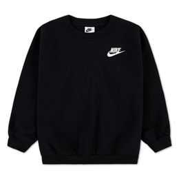 Nike Sportswear Mädchen Sweatshirt "NKG LBR OVERSIZED CREW", schwarz, Gr. 116, Obermaterial: 60% Baumwolle, 40% Polyester, Sweatshirts, für Kinder