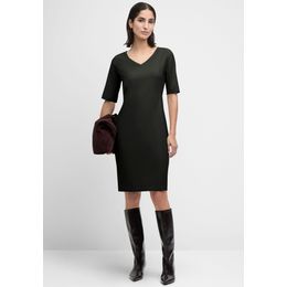 Cinque Damen Etuikleid "CIICON", schwarz, Gr. 34, unifarben, Web, Obermaterial: 53% Polyamid, 43% Schurwolle, 4% Elasthan, Kleider, Mit Markenlabel