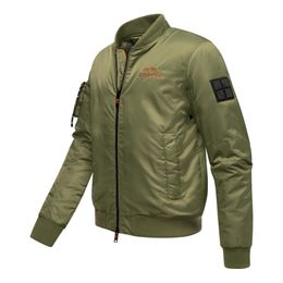 STONE HARBOUR Herren Bomberjacke "Berkoo", gr&uuml;n, Gr. XL, Obermaterial: 100% Nylon; Futter: 100% Polyester; Wattierung: 100% Polyester; &Auml;rmelfutter: