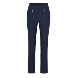 GOLDNER Damen 2-in-1-Hose "Schlupfhose LOUISA mit Steppn&auml;hten", blau, Gr. 46, Obermaterial: 67% Baumwolle CO. 28% Polyamid PA. 5% Elasthan EL., Hosen