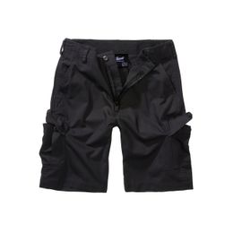 Stoffhose Brandit "Brandit Herren Kids BDU Ripstop Shorts", Damen, Gr. 146/152, Normalgrößen, schwarz, 100% Baumwolle, unifarben, relaxed fit, Hosen Stoffhose