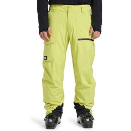 Quiksilver Herren Snowboardhose "Utility", gelb, Gr. S, 100% Polyester, Hosen