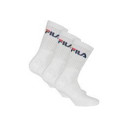 Fila Herren Kurzsocken "Socken 3er Pack", Gr. 35, wei&szlig;, Obermaterial: 70% Baumwolle CO. 29% Polyester PES. 1% Elasthan EL., Socken