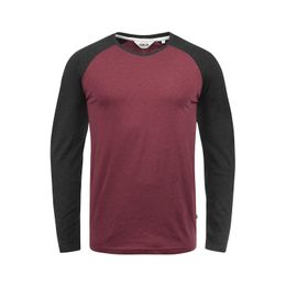 !Solid SOLID Herren Rundhalsshirt "Rundhalsshirt SDBastien", rot, Basic, Gr. XL, Web, Obermaterial: 60% Baumwolle CO. 40% Polyester PES., Shirts