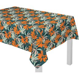 Tischdecke Adam, B:250cm L:145cm, bunt, Bio-Baumwolle, Tischdecken, "Jungle", aus 100% Bio-Baumwolle