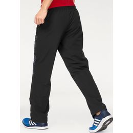 Bruno Banani Herren Sporthose, schwarz, Gr. S, bedruckt, Obermaterial: 100% Polyester. Futter: 100% Polyester, Hosen, mit verstellbarem Hosensaum