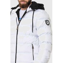 Cipo & Baxx CIPO & BAXX Herren Winterjacke "Winterjacke", wei&szlig;, Gr. M, unifarben, 100% Polyester, Jacken, im unifarbenen Look