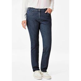 GOLDNER Damen Stretch-Jeans "Denimhose mit Stretchkomfort", blau, Gr. 54, Obermaterial: 83% Baumwolle CO. 16% Polyester PES. 1% Elasthan EL., Jeans,