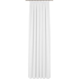 Vorhang WIRTH, B:130cm H:175cm, wei&szlig;, Jacquard, Baumwolle, Polyester, Wohnzimmer, Gardinen, "Newbury"