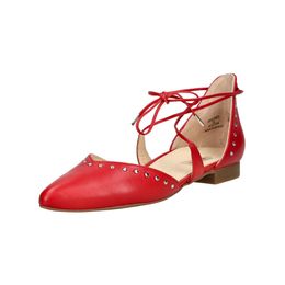 Paul Green Damen Ballerina "Paul Green Ballerinas Glattleder", Gr. 38,5, rot, Glattleder, Schuhe