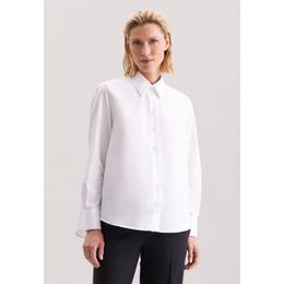 Seidensticker Damen Hemdbluse, wei&szlig;, Gr. 38, unifarben, 100% Baumwolle, Blusen, 1/1 Kragen Uni