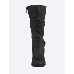 Andrea Conti Damen Stiefel, Gr. 40, schwarz, Lederimitat, Schuhe