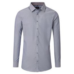 Businesshemd Venti "Venti Businesshemd uni", Herren, Gr. 38, Normalgr&ouml;&szlig;en, blau, 100% Baumwolle, unifarben, sehr figurbetont, Hemden