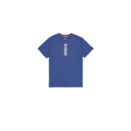 Herren T-Shirt "Alpha Puff Print T-Shirt", lila, Gr. XL, Alpha Industries, Obermaterial: 100% Baumwolle, Shirts