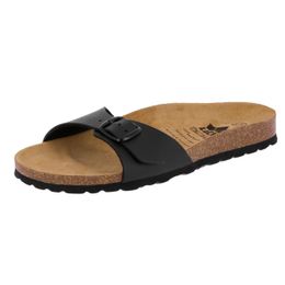 Lico Damen Pantolette "Pantolette Bioline Once", Gr. 36, schwarz, Synthetik, Schuhe