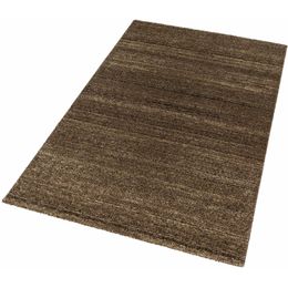 Teppich Astra, B:67cm H:20mm L:130cm, braun, Kunstfaser, Wohnzimmer, Teppiche, "Samoa Melange", hochwertiger Kurzflor, Wohnzimmer, in vielen Farben