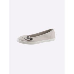 Casual Looks Damen Ballerina, Gr. 41, grau, Textil, Schuhe
