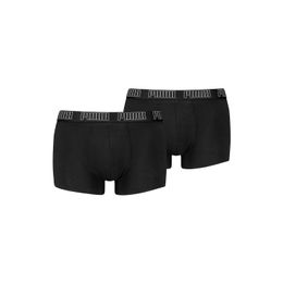 Puma Herren Boxershorts "Boxershort 2er Pack", Gr. XL, schwarz, Obermaterial: 95% Baumwolle CO. 5% Elasthan EL., Unterhosen