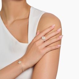 Thomas Sabo Damen Fingerring "Lovely Daisy Cocktail-Ring", 54, Silber 925 (recycelt), 1,5mm, bunt, Silber 925 (recycelt), Fingerringe, mit Zirkonia
