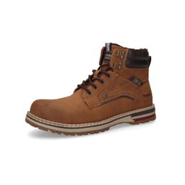 Herren Winterboots, Dockers by Gerli, Gr. 42, braun, Nubuklederimitat, Schuhe, Winterboots, Workerboots mit Profilsohle
