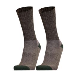UphillSport Damen Socken "POSIO 2er Pack", Gr. 39, grau, 48% Wolle, 31% Polyamid, 20% Polypropylen, 1% Elasthan, mehrfarbig, Socken, mit