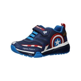 Geox Kinder Sneaker "Geox Sneaker Lederimitat/Textil", Gr. 33, blau, Lederimitat, Textil, Schuhe