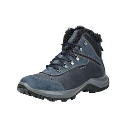 IMac Damen Trekkingschuh "IMac Wanderschuhe Nubukleder", Gr. 38, blau, Nubukleder, Schuhe