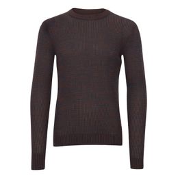 INDICODE Herren Strickfleece-Pullover "Strickpullover IDValerio", blau, Gr. XL, Obermaterial: 50% Baumwolle CO. 50% Polyacryl PAN., Pullover