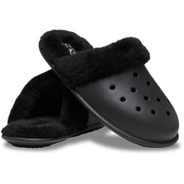 Crocs Damen Pantoffel "Classic Fuzz Scuff", Gr. 37schwarz, Croslite , Schuhe, Hausschuh, Clog mit Warmfutter