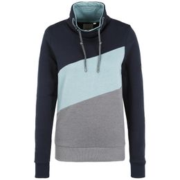 oxmo Damen Kapuzenpullover "Hoodie OXAgda", blau, Gr. XS, Obermaterial: 70% Baumwolle CO. 30% Polyester PES., Sweatshirts