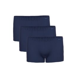Ammann Herren Boxershorts "Boxershort Cotton & More Retro Short 3P 3er Pack", Gr. XXL, blau, Obermaterial: 57% Modal CMD. 35% Baumwolle CO. 8%