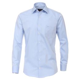 Casamoda Herren Businesshemd "Casamoda Businesshemd Langarm uni", blau, Gr. 39, unifarben, 100% Baumwolle, Hemden