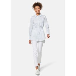 Madeleine Mode MADELEINE Damen Hemdbluse "Hemd Langes Hemd", wei&szlig;, Gr. 38, Obermaterial: 68% Baumwolle CO. 29% Polyamid PA. 3% Elasthan EL., Blusen