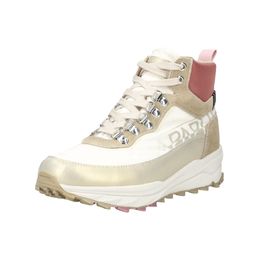 Napapijri Damen Schn&uuml;rstiefelette "Napapijri Stiefelette Veloursleder/Textil", Gr. 42, beige, Textil, Veloursleder, Schuhe