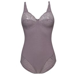 SuSa Damen Body "Body ohne Bügel Nizza", Gr. 80, lila, Obermaterial: 77% Baumwolle CO. 17% Polyamid PA. 6% Elasthan EL., Bodys