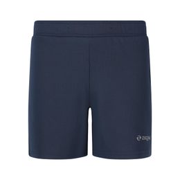 ZIGZAG Kinder Shorts "Proton"dunkelblau, denim, Gr. 104, unifarben, 100% Polyester, Hosen, mit Quick Dry-Technologie
