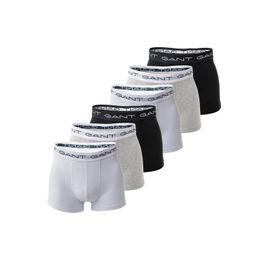 Gant Herren Boxershorts "Boxershort 6er Pack", Gr. S, grau, Obermaterial: 95% Baumwolle CO. 5% Elasthan EL., Unterhosen