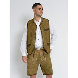 JCC Herren Trachtenweste "31023206", beige, Gr. 60, Obermaterial: 100% Ziegenleder; Futter: 100% Polyester, Westen