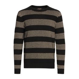 INDICODE Herren Strickfleece-Pullover "Strickpullover IDTelly", schwarz, Gr. XL, Obermaterial: 70% Baumwolle CO. 30% Polyester PES., Pullover