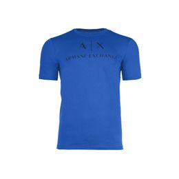 Armani Exchange Herren T-Shirt "T-Shirt 1er Pack", blau, Gr. M, Obermaterial: 100% Baumwolle CO., Shirts