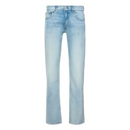 HUGO BLUE Damen Slim-fit-Jeans "Ash", blau, Gr. 36, unifarben, Denim/Jeans, Obermaterial: 99% Baumwolle, 1% Elasthan, Jeans, mit Stone-washed-Finish