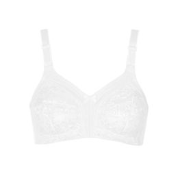 LISCA Damen B&uuml;gelloser BH "BH ohne B&uuml;gel Sabina", Gr. 90, wei&szlig;, Stoff, Obermaterial: 85% Polyamid PA. 15% Elasthan EL., BHs