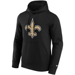Fanatics Damen Kapuzenpullover "Fanatics Hoodie New Orleans Saints Primary Logo Graphic", schwarz, Gr. M, 80% Baumwolle, 20% Polyester, Pullover