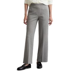 Marc O'Polo MARC O'POLO Damen Jerseyhose "aus Interlock-Qualit&auml;t", grau, Gr. 46, unifarben, Obermaterial: 78% Baumwolle, 18% Polyester, 4% Elasthan, Hosen