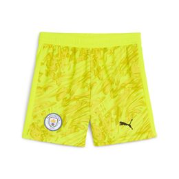 Puma Kinder Sporthose "Manchester City 25/26 Torwartshorts Jugendliche", gelb, Gr. 116, Obermaterial: 100% Polyester, Hosen