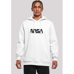 F4NT4STIC Herren Kapuzenpullover "NASA worm", wei&szlig;, Gr. 4XL, Obermaterial: 65% Baumwolle, 35% Polyester, Pullover, Print